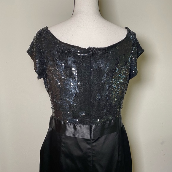Heidi Weisel | Dresses | Heidi Weisel Black Sequin Silk Ss Dress | Poshmark